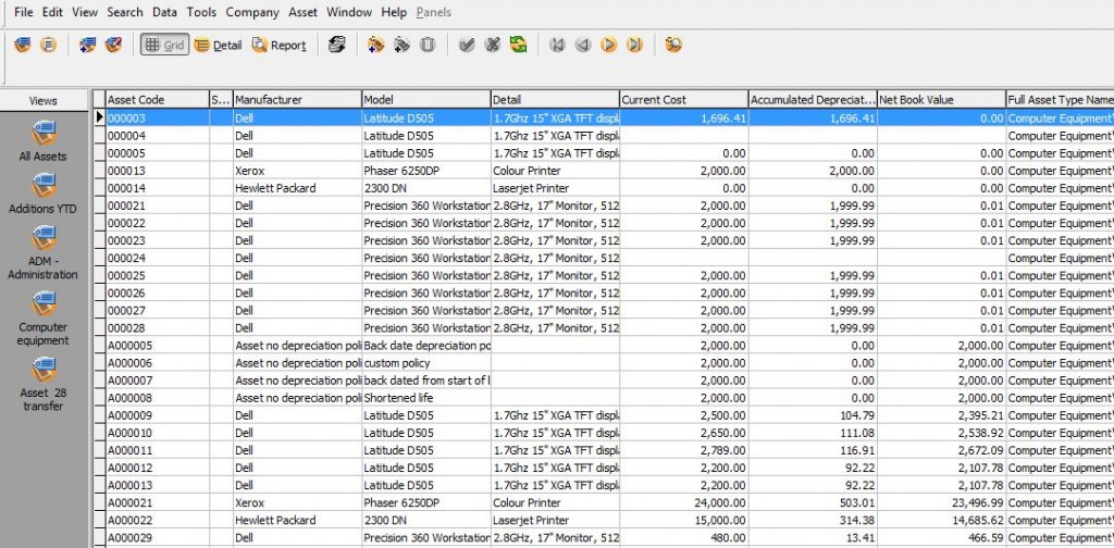 Assetware Manager Comprehensive Fixed Asset Software